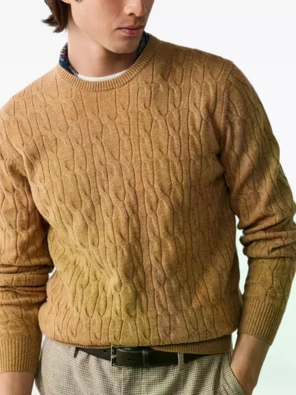 HACKETT LONDON Cable-knit Lambswool Knit
