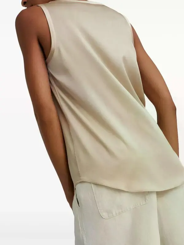 Brunello Cucinelli Round-neck Silk Top