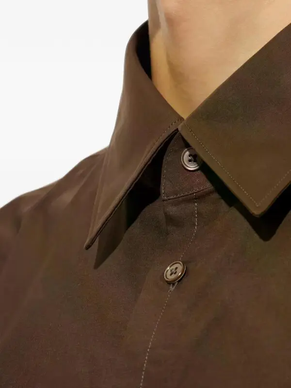 LEMAIRE Regular Shirt In Washed Cotton Silk