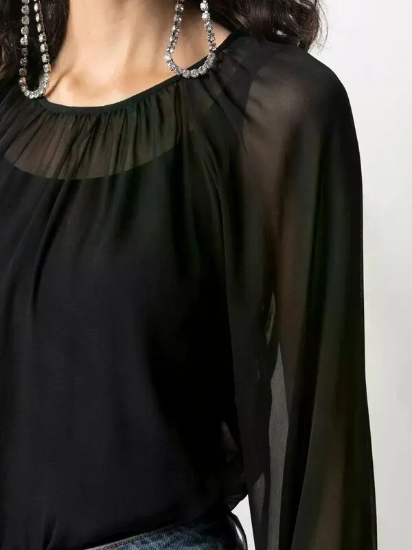 Philipp Plein Poet-sleeve Blouse