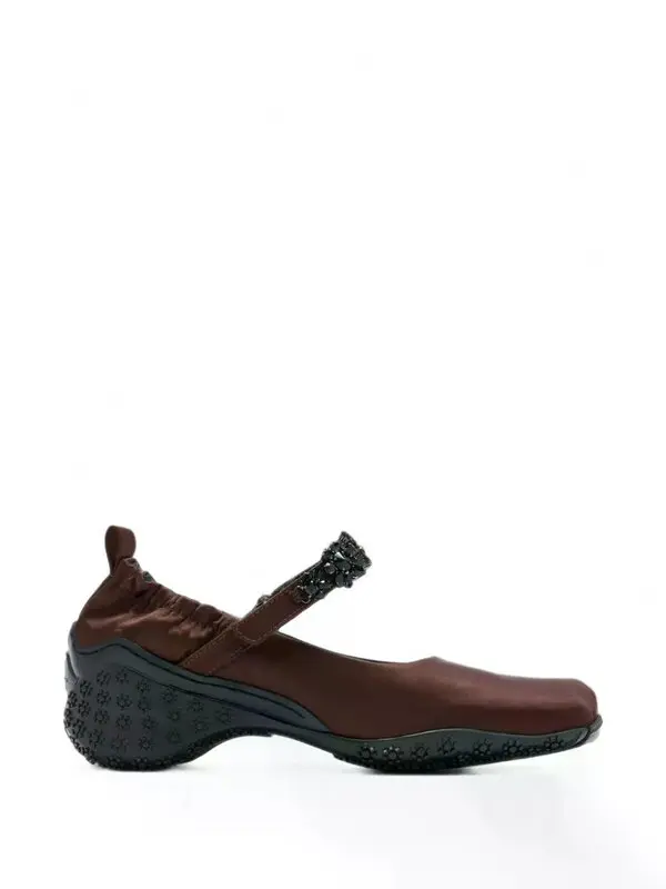 Simone Rocha Embellished Ballet Flats - Brown