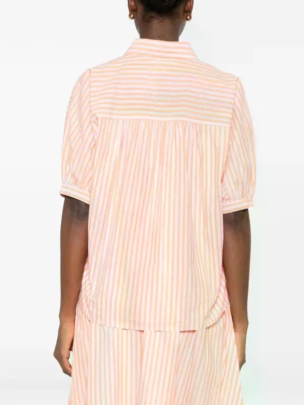 MAISON123 Domenico Striped Short-sleeve Shirt