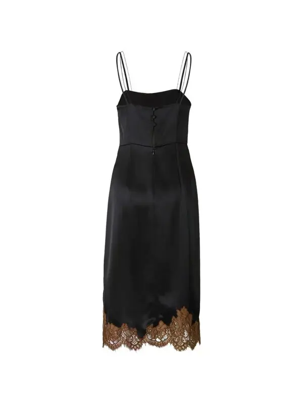 Dorothee Schumacher Midi Dress With Lace Trim - Black