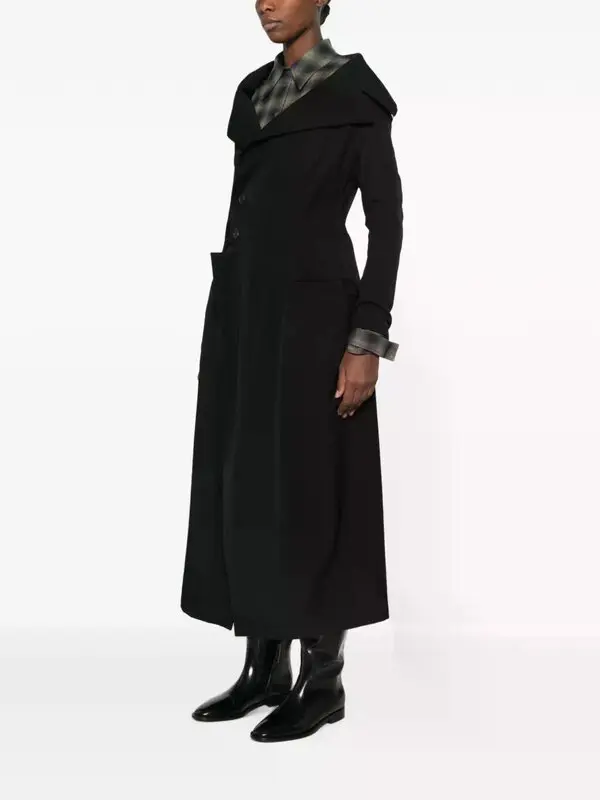 Yohji Yamamoto Wool Gabardine Jacket Dress