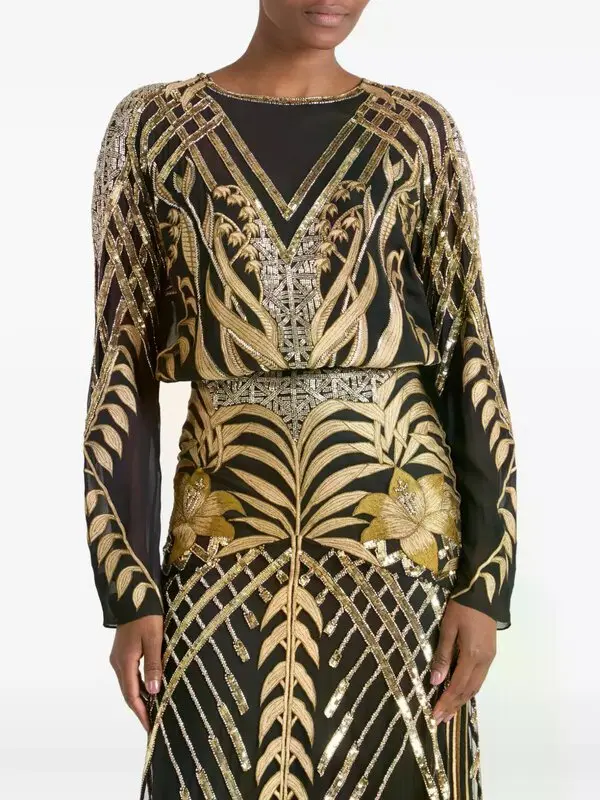 TEMPERLEY LONDON Horatio Sequin Embellished Blouse