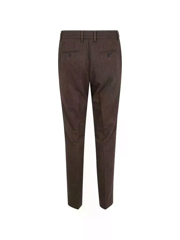 CRUNA Herringbone-pattern Trousers