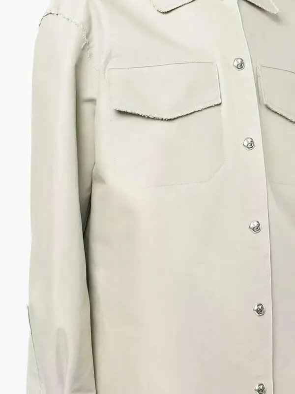 Off-White Raw-edge Shirt Jacket