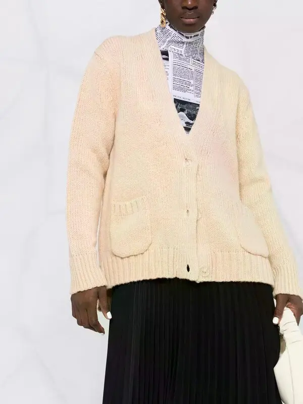 Off-White Reverse-logo Oversized Cardigan