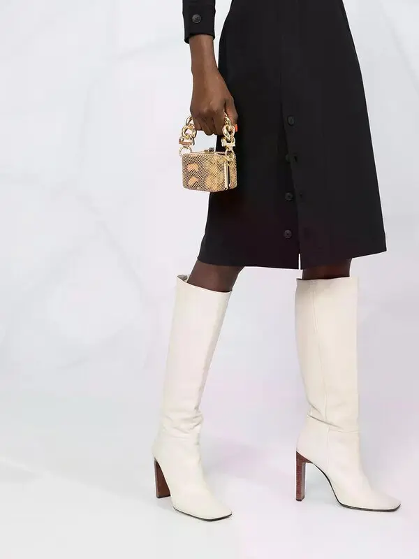 Alberta Ferretti Belted Knee-length Dress