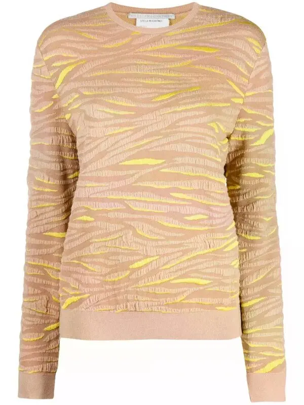Stella McCartney Animal Pattern Knitted Jumper - Neutrals