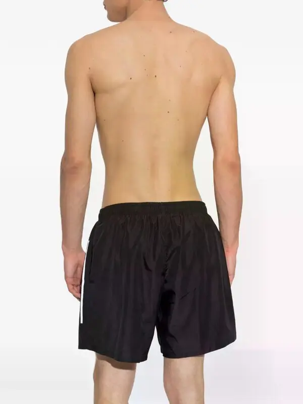 Moschino Barcode Logo-print Swim Shorts