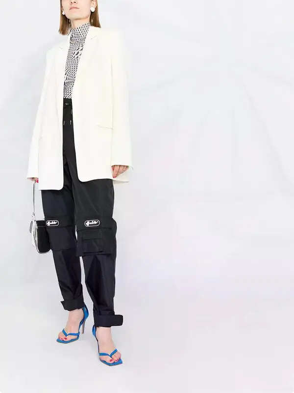 Off-White Logo Patch Track Pants - Black