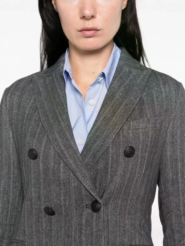 CIRCOLO 1901 Double-breasted Pinstripe Blazer