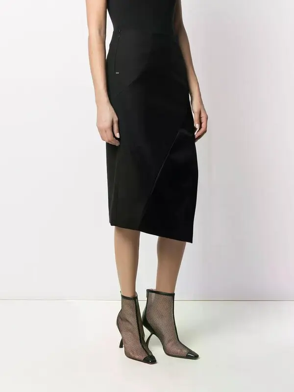 Off-White Asymmetric-hem Logo-print Skirt