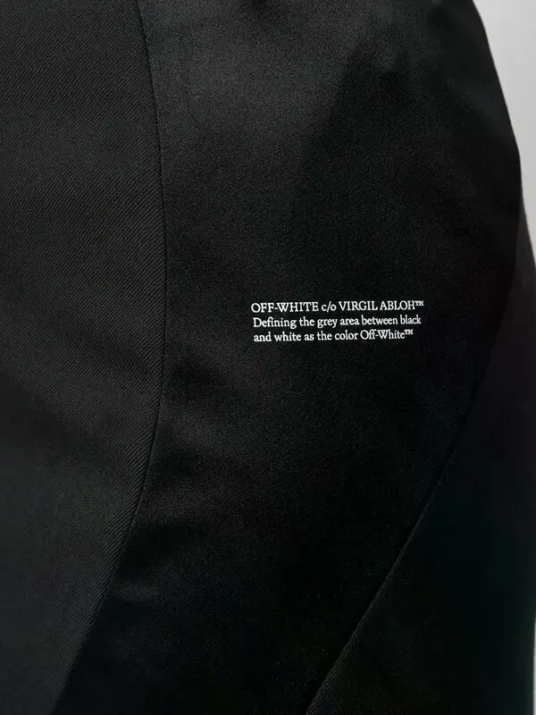 Off-White Asymmetric-hem Logo-print Skirt