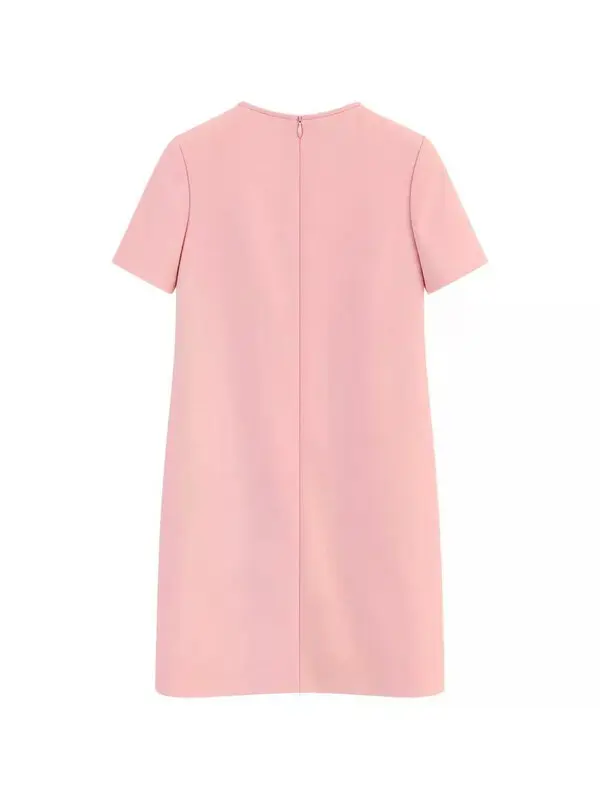 Valentino Garavani Short Sleeve Mini Dress With Bow Embellishment