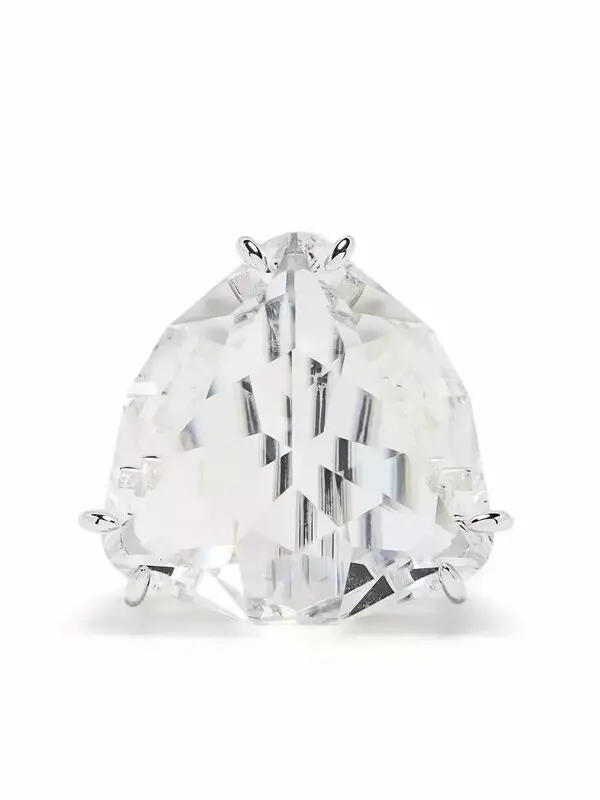SWAROVSKI Mesmera Triangle Cut Crystal Clip Single Earring - Neutrals