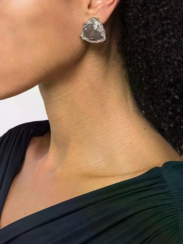 SWAROVSKI Mesmera Triangle Cut Crystal Clip Single Earring
