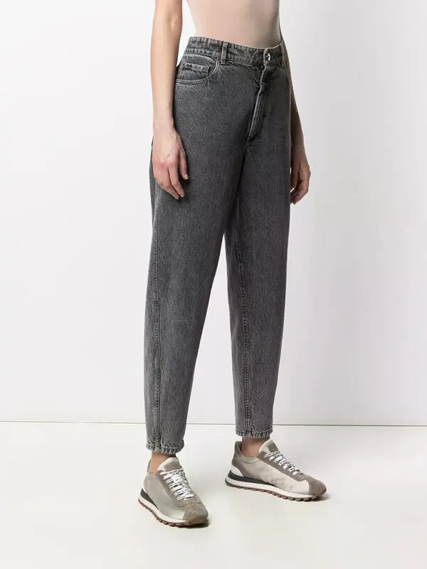 Brunello Cucinelli High-rise Tapered Jeans