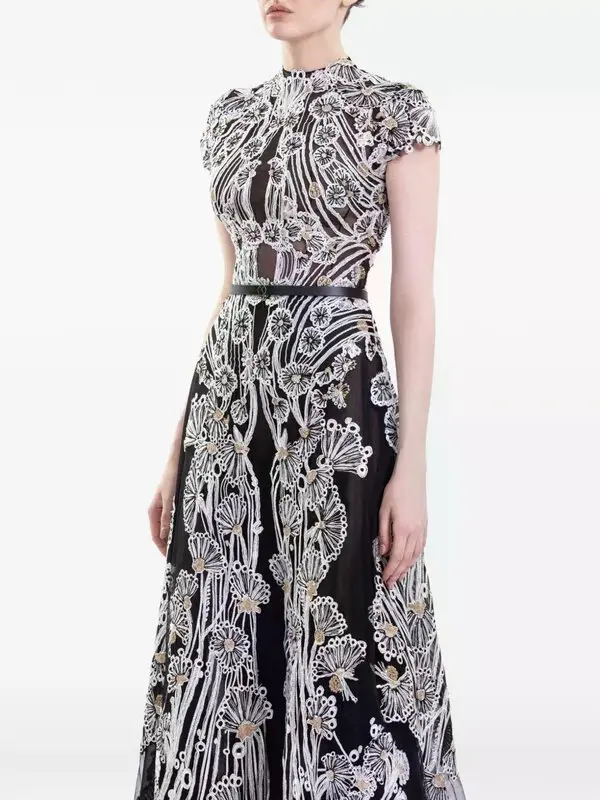 SAIID KOBEISY Embellished Maxi Dress
