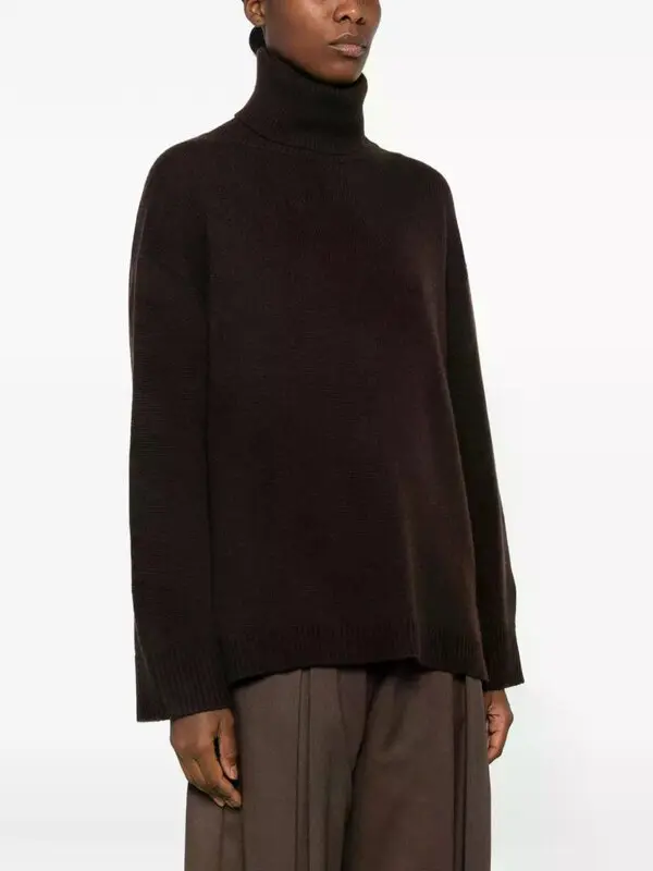 ALLUDE Drop-shoulder Sweater