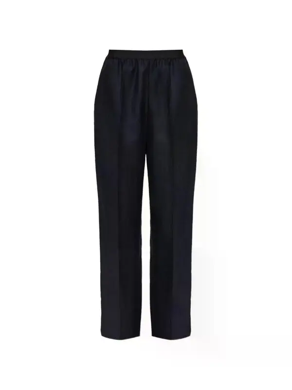 MAISON MARGIELA Elasticated-waist Wool Trousers - Blue