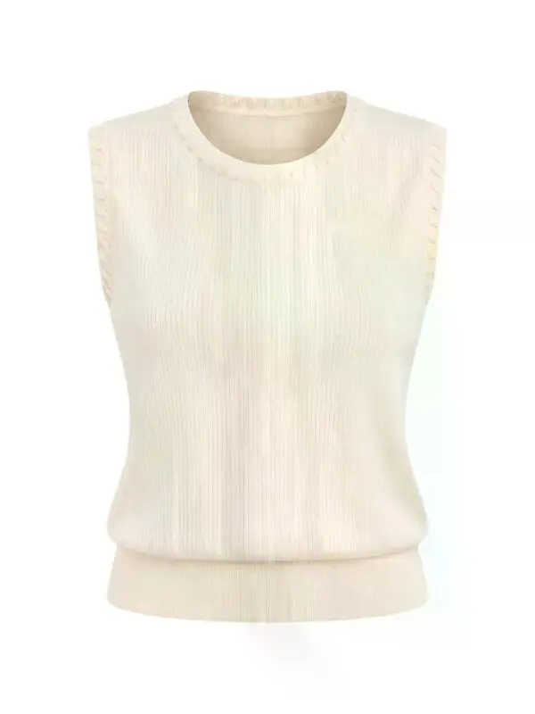 MAISON123 Priscilla Ribbed Knit Sleeveless Top