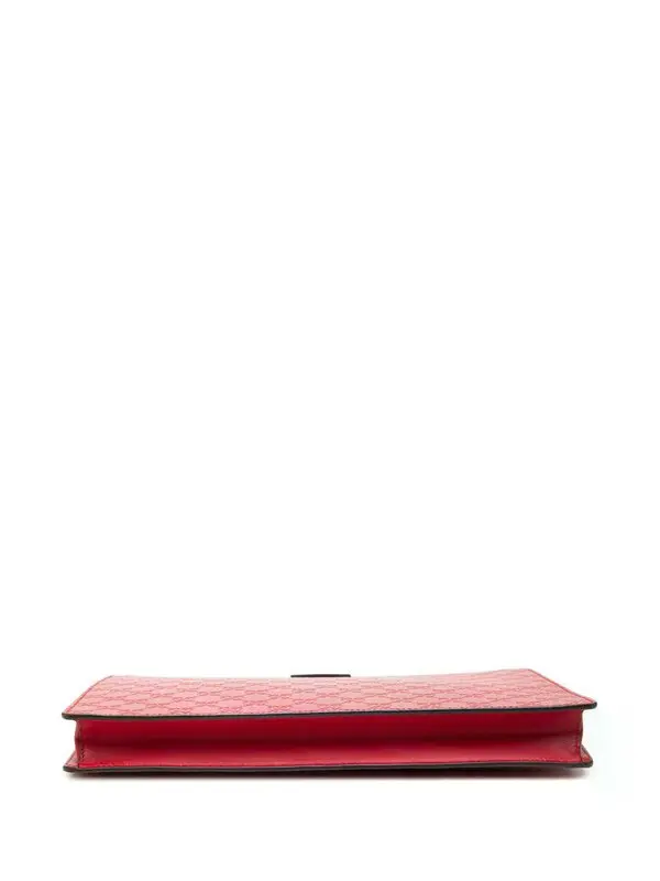 Gucci Embossed Leather Messenger Bag