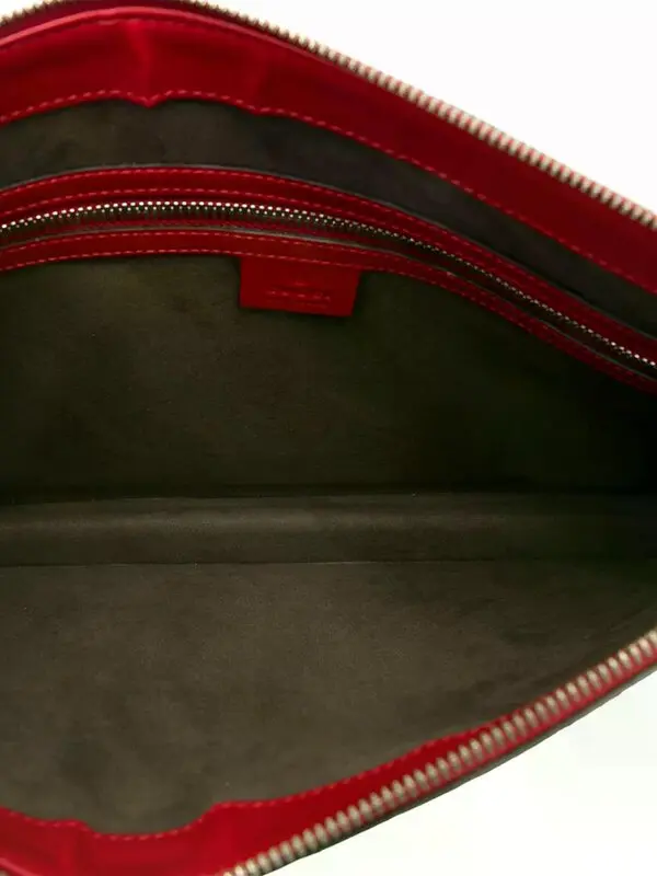 Gucci Embossed Leather Messenger Bag