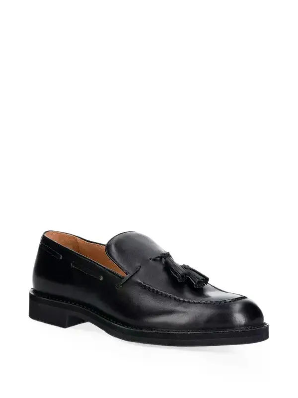 FRACAP Tassel Detail Leather Loafers