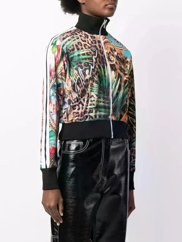 Philipp Plein Baroque Flower Printed Jacket