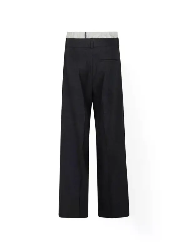 RÓHE Dark Wool Tailored Trousers