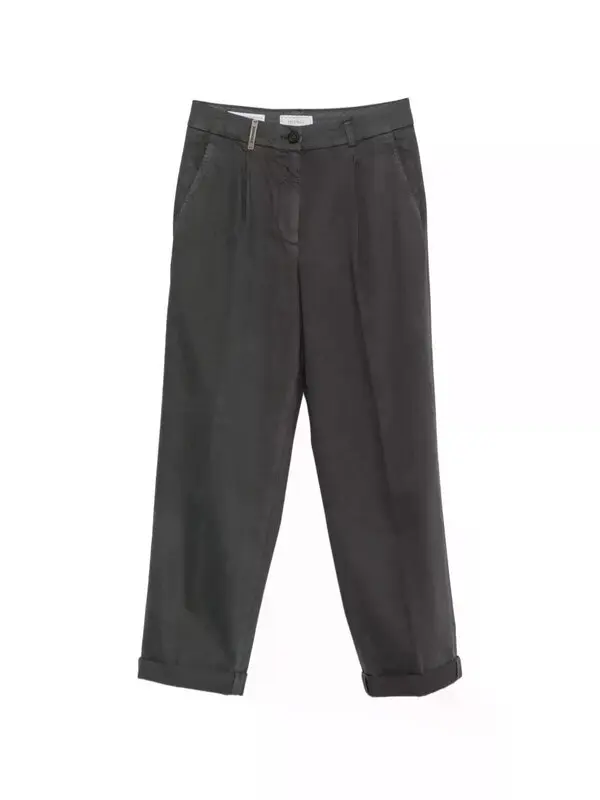 Peserico Pleated Detail Gabardine Trousers
