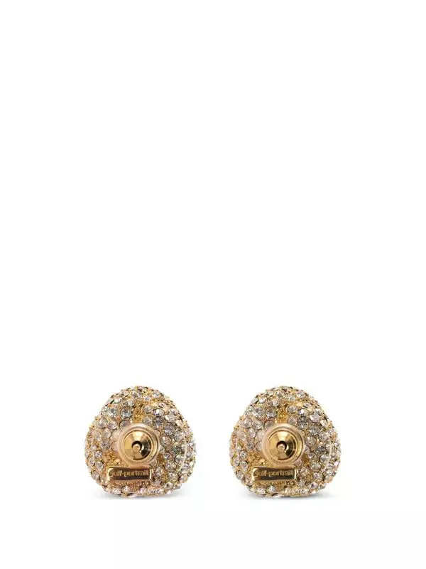 SELF-PORTRAIT Crystal-embellished Knot Earrings