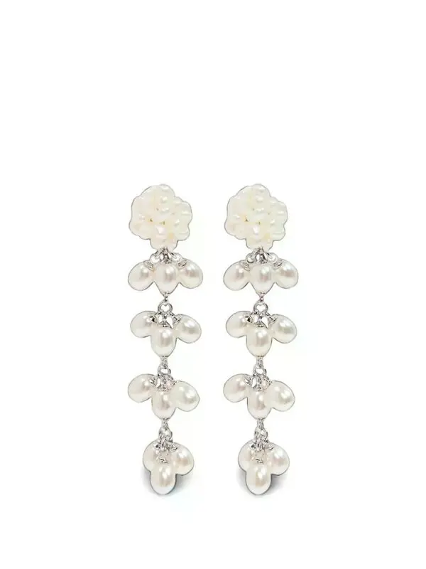 SELF-PORTRAIT Cluster Drop Earrings