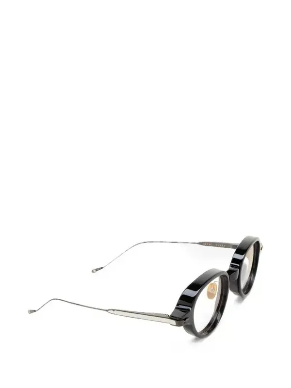 JACQUES MARIE MAGE Clark Round Frame Eyeglasses - Black