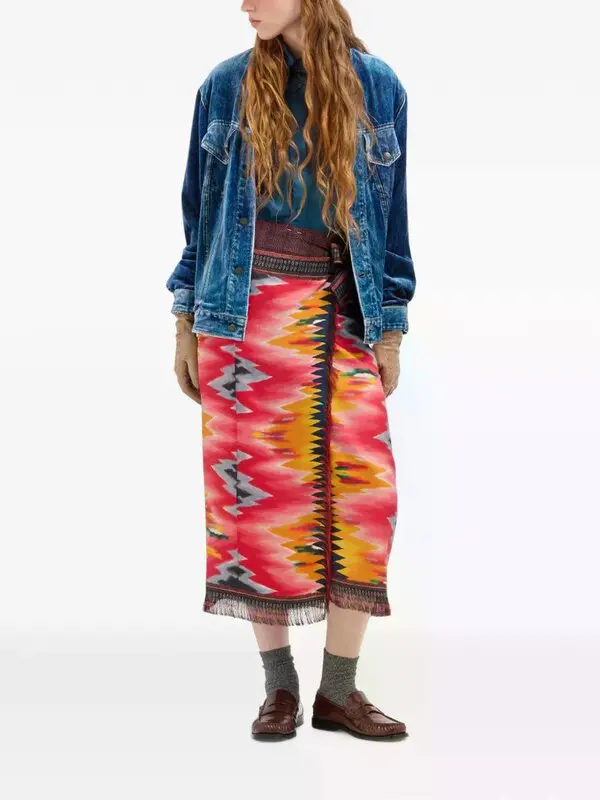 PIERRE-LOUIS MASCIA Aloe Wrap Midi Skirt