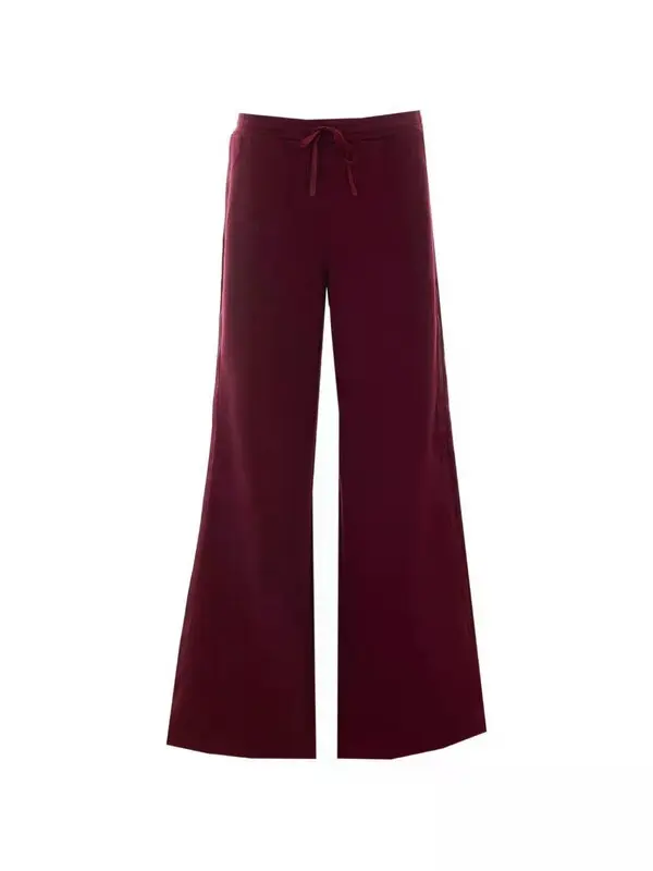 TWINSET Logo-tape Wide-leg Trousers - Red