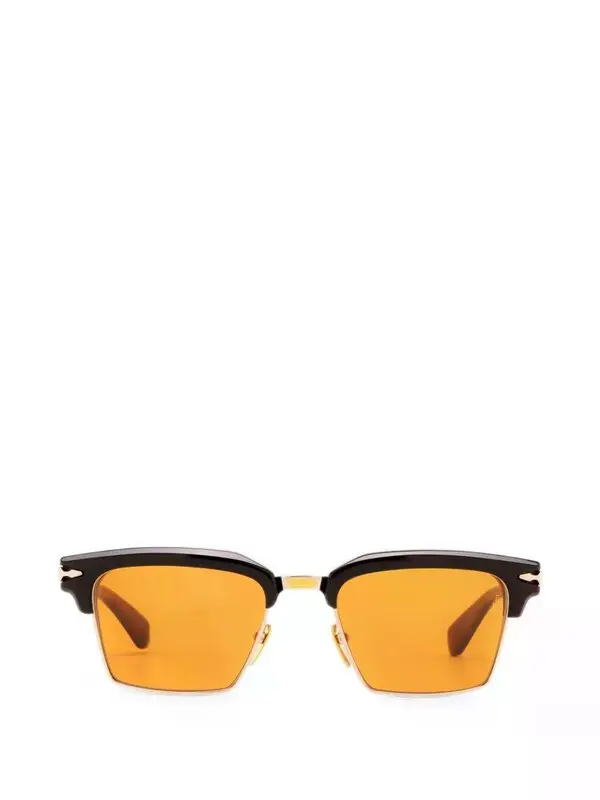 JACQUES MARIE MAGE Alin Clubmaster Sunglasses - Brown