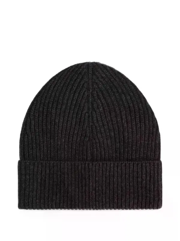 Dolce & Gabbana Cashmere And Wool Ribbed Hat - Grey