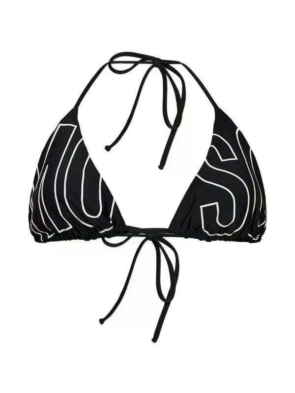 Moschino Printed Triangle Bikini Top