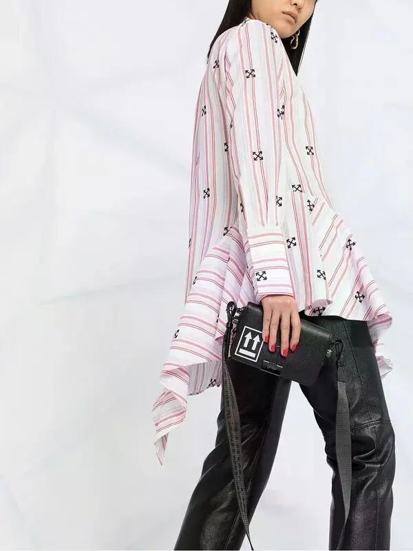 Off-White Asymmetric Arrow Shirt Dress