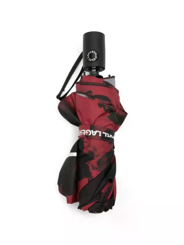 Karl Lagerfeld K Signature Flower Umbrella - Red