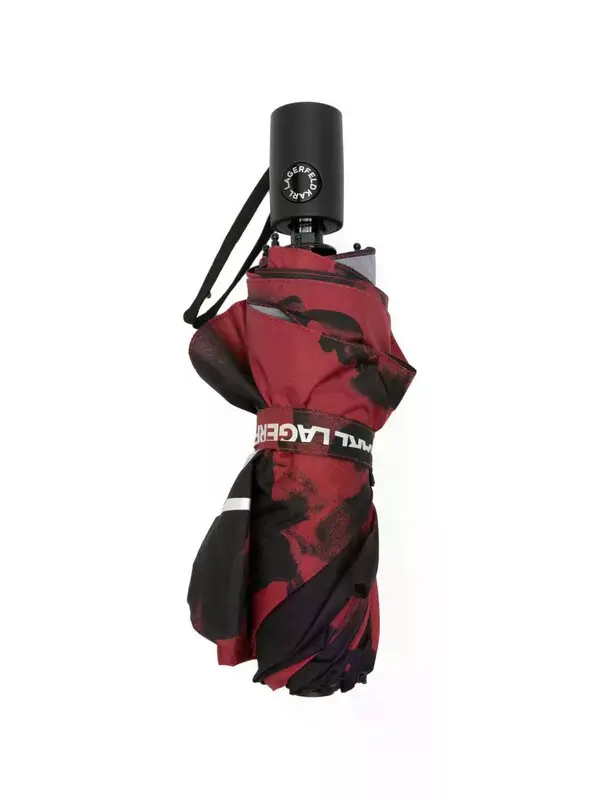 Karl Lagerfeld K Signature Flower Umbrella - Red