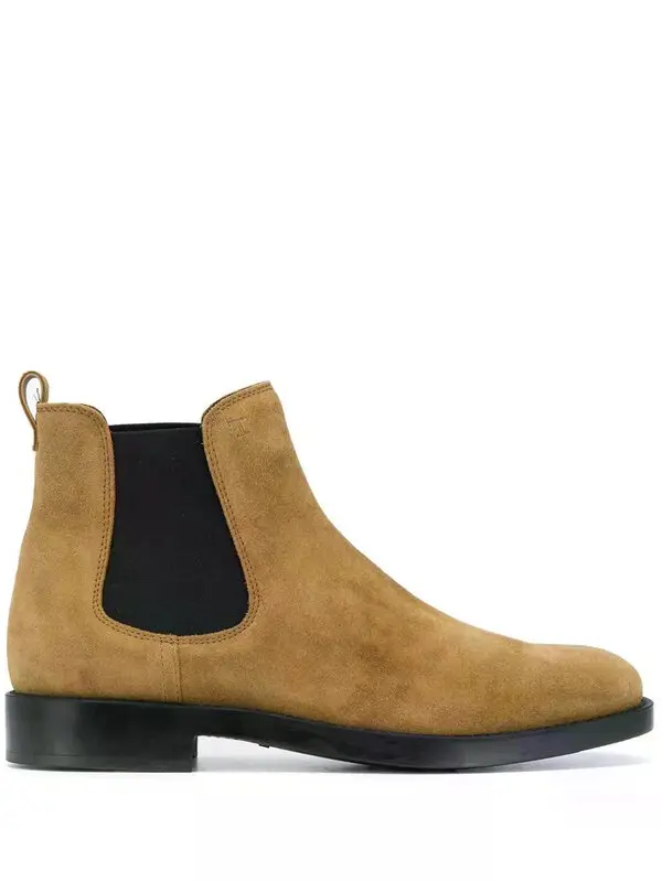 TOD'S Suede Ankle Boots - Neutrals