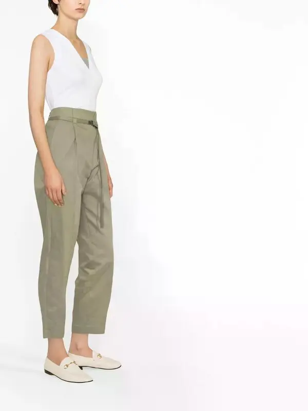 Brunello Cucinelli Belted-waist Tapered Trousers
