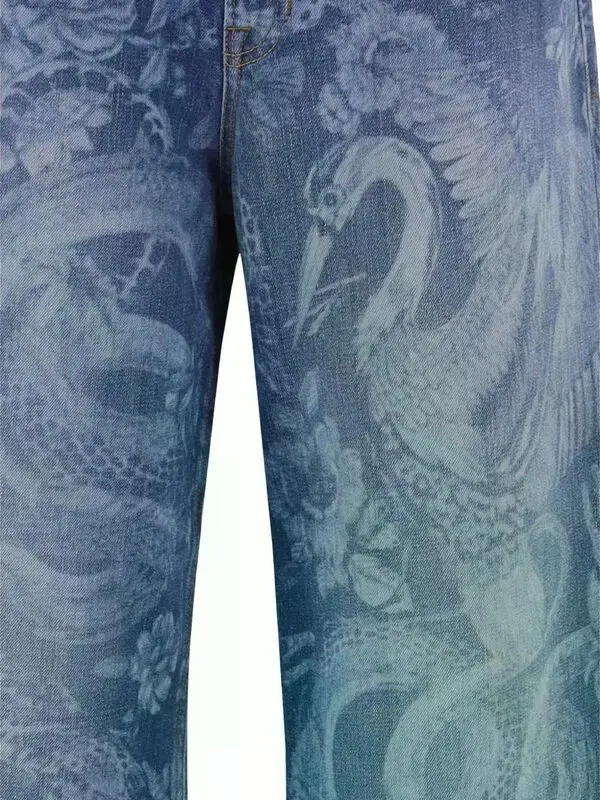Just Cavalli Animal-print Jeans