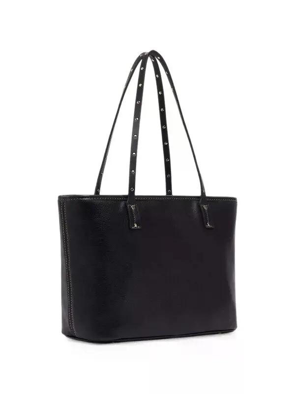 Liu Jo Studded Pebbled-effect Tote Bag - Black