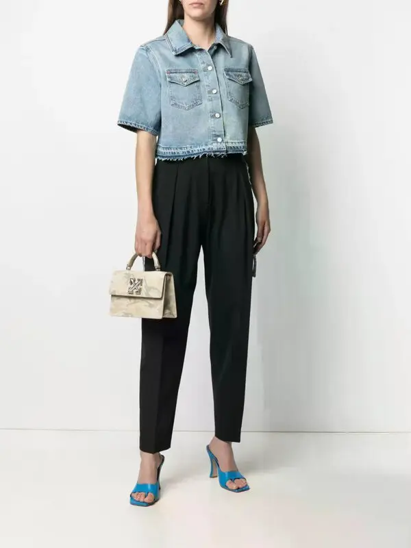 Off-White Formal Straight Leg Trousers - Black