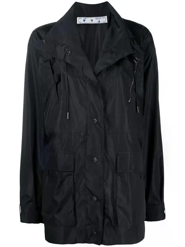 Off-White Arrows Buttoned Raincoat